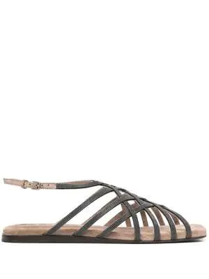 Brunello Cucinelli Crossover-strap Detail Sandals