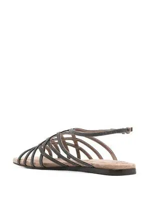 Brunello Cucinelli Crossover-strap Detail Sandals