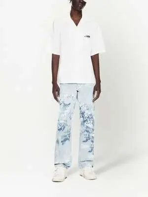 Off-White Exact Opp-print Short-sleeved Shirt - White