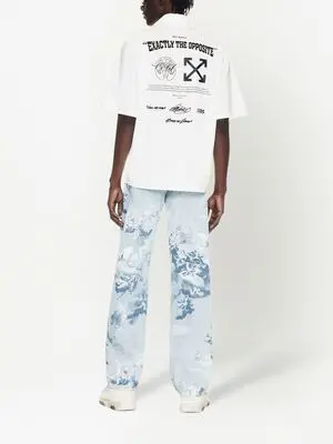 Off-White Exact Opp-print Short-sleeved Shirt - White