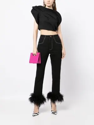 Rachel Gilbert Aurora Gathered Crop Top