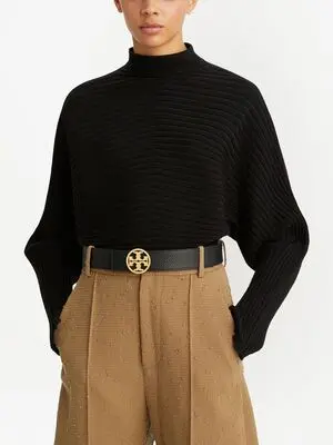 Tory Burch Miller Reversible Leather Belt - Neutrals