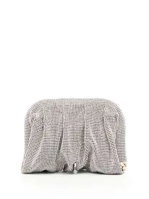 Benedetta Bruzziches Strass-embellished Clutch Bag - Silver