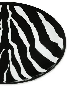 Dolce & Gabbana Zebra-print Porcelain Platter