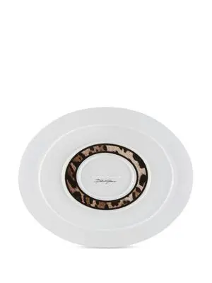 Dolce & Gabbana Porcelain Leopard-print Platter