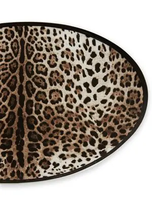 Dolce & Gabbana Porcelain Leopard-print Platter