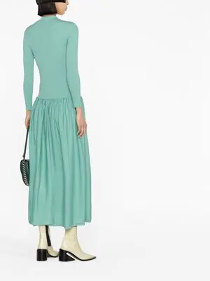Stella McCartney Ribbed Wool Midi Dress