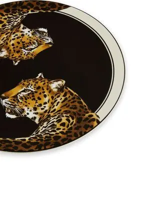 Dolce & Gabbana Leopard-print Porcelain Platter