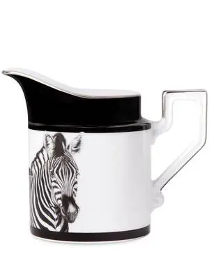 Dolce & Gabbana Zebra-print Porcelain Creamer - White