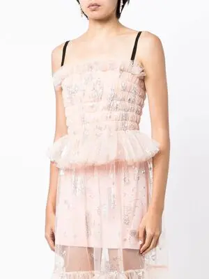 MACGRAW Beloved Corset Tulle Top