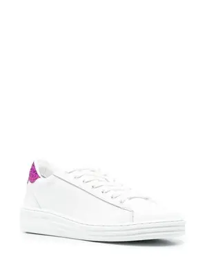 MSGM Leather Sneakers - White