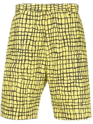 Moschino Graphic Print Knee-length Shorts - Yellow