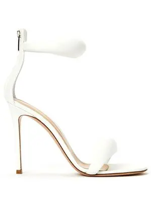 GIANVITO ROSSI Bijoux 105mm Padded Leather Sandals - White