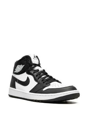 JORDAN Air 1 High Golf Sneakers - Black