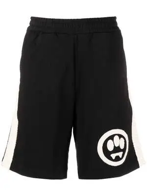 BARROW Logo-appliqué Track Shorts - Black