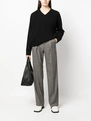 ARMARIUM V-neck Knitted Jumper - Black