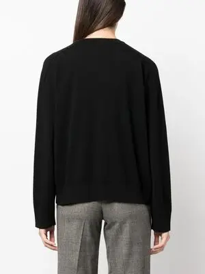 ARMARIUM V-neck Knitted Jumper - Black