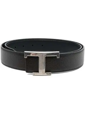TOD'S T-logo Buckle Belt - Black