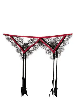 Kiki De Montparnasse Lace Detailing Garter Belt - Black
