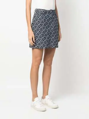 Tommy Hilfiger Logo-print Denim Skirt