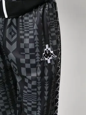 COUNTY OF MILAN Xkappa Logo-patch Track Pants - Black