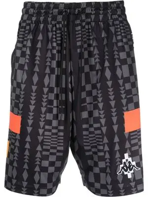 COUNTY OF MILAN Marcelo Burlon Xkappa Logo-patch Shorts