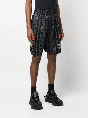 COUNTY OF MILAN Marcelo Burlon Xkappa Logo-patch Shorts