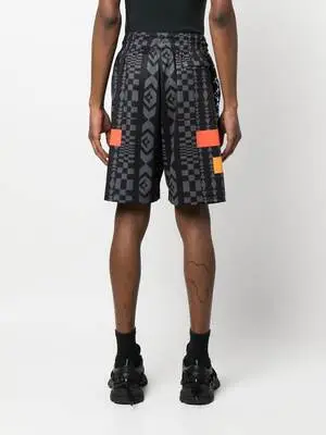 COUNTY OF MILAN Marcelo Burlon Xkappa Logo-patch Shorts