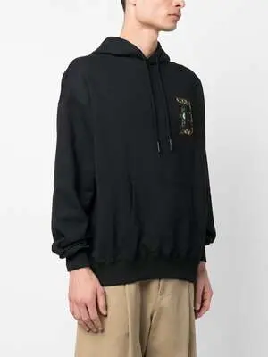 Drole De Monsieur Cotton Logo Patch Hoodie