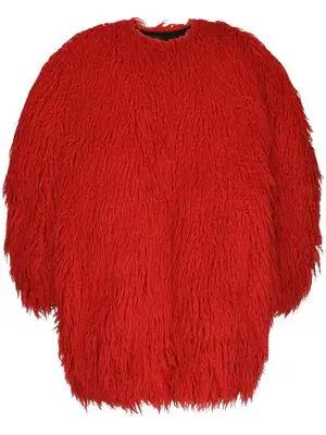 Women's Red Faux Fur Coats