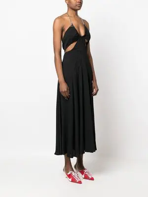 Dsquared2 Chain-link Cut-out Midi Dress