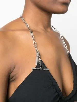 Dsquared2 Chain-link Cut-out Midi Dress