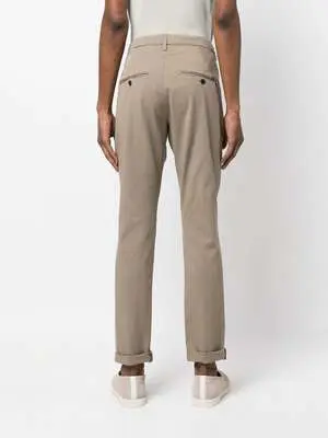 DONDUP Mid-rise Cropped Chinos In Sand Beige - Neutrals