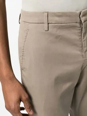 DONDUP Mid-rise Cropped Chinos In Sand Beige - Neutrals