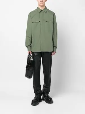 Rick Owens Button-front Long-sleeved Overshirt