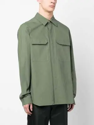 Rick Owens Button-front Long-sleeved Overshirt