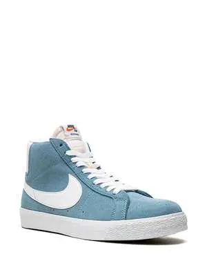 Nike Sb Zoom Blazer Mid Cerulean Sneakers - Blue