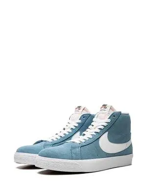 Nike Sb Zoom Blazer Mid Cerulean Sneakers - Blue