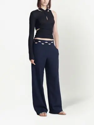 DION LEE Hinge-seam Straight Trousers