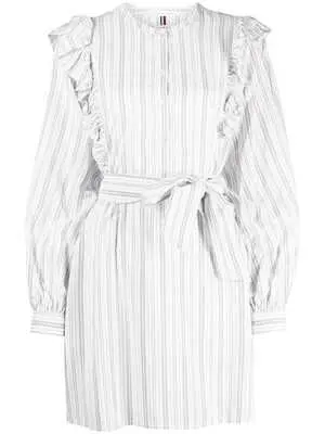 Tommy Hilfiger Regular Stripe Ruffle Dress