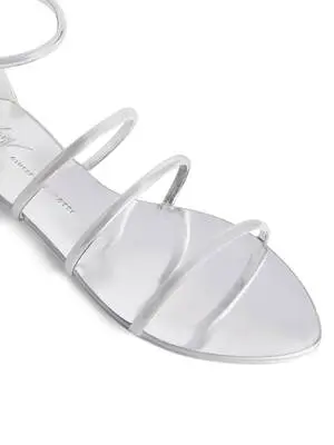 GIUSEPPE ZANOTTI Super Intrigo Gladiator Sandals - Silver