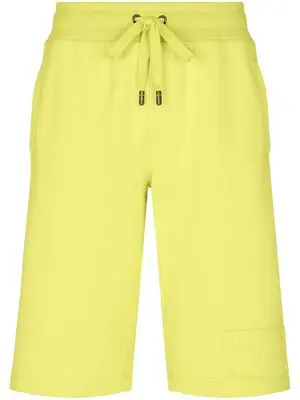 Dolce & Gabbana Logo-embroidered Sweatshorts - Yellow
