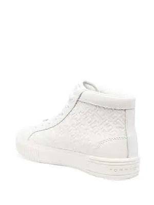 Tommy Hilfiger Embossed Monogram High-top Sneakers
