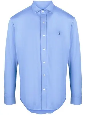 Polo Ralph Lauren Embroidered Polo-pony Shirt - Blue