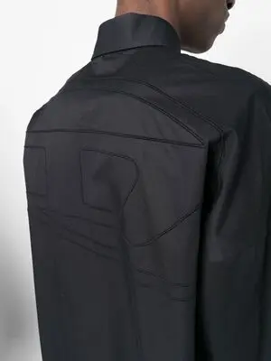 DIESEL® S-limo Logo-embroidered Shirt
