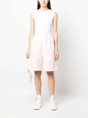 BARROW Logo-patch Cotton Track Shorts