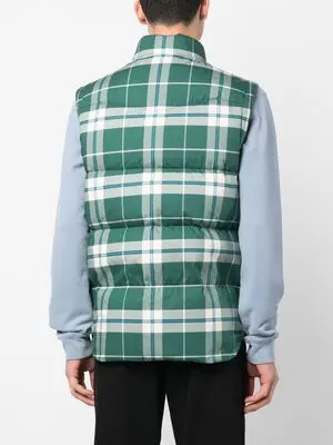 Woolrich Check-pattern Quilted Gilet