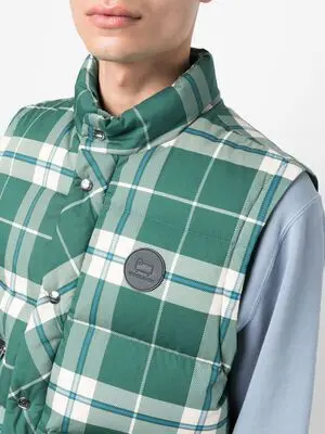 Woolrich Check-pattern Quilted Gilet