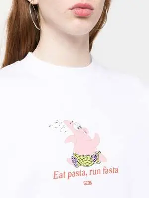 Gcds Graphic-print Cotton Sweatshirt