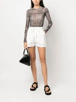 THOM KROM Drawstring Waistband Shorts